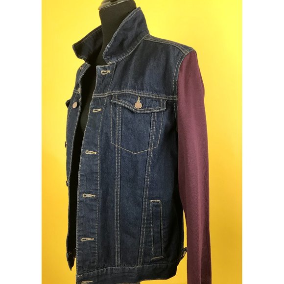 Jackets & Coats | Vintage Denim Color Blocked Jacket | Poshmark